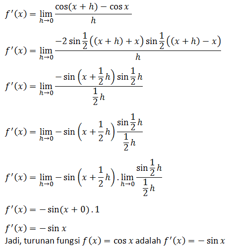 Materi Matematika Minat - Turunan Fungsi Trigonometri Kelas 12 MIA ...