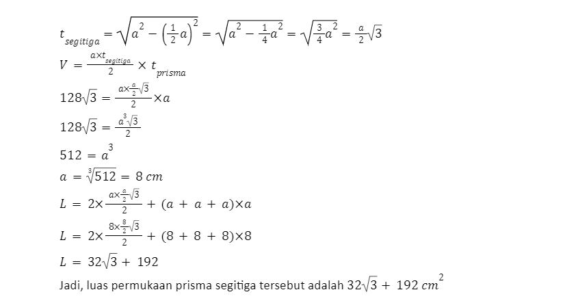 Rumus Luas Prisma Segitiga: Cara Hitung dan Penjelasan Lengkap